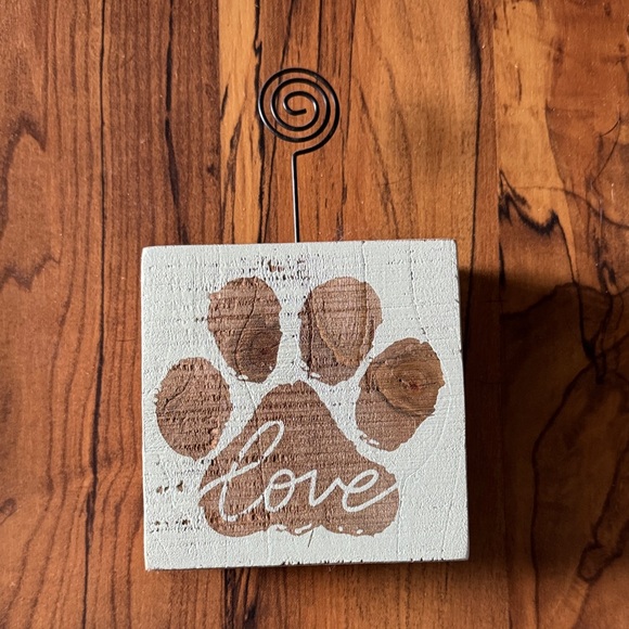 Wall Decor | Rustic Paw Print Love Wall Decor | Poshmark